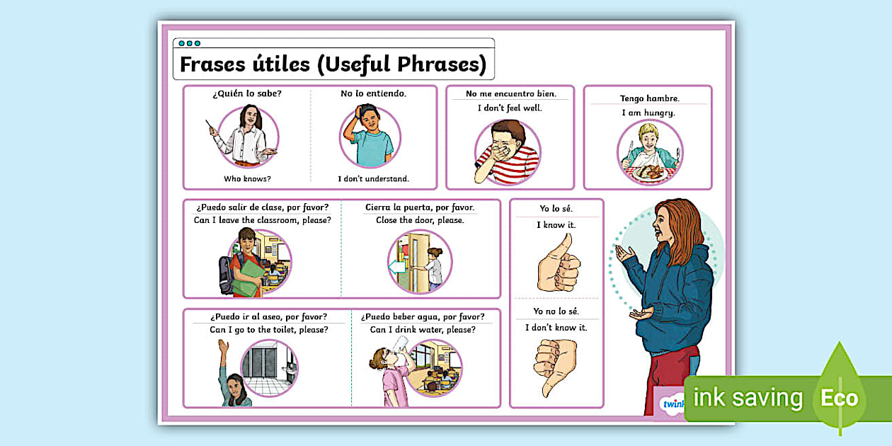 👉 Spanish: Useful Phrases Word Mat (teacher made)