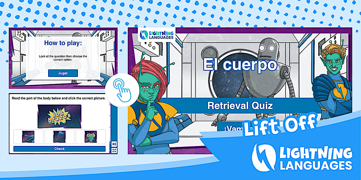 👉 Lightning Languages | Spanish The Body Retrieval Practice Quiz