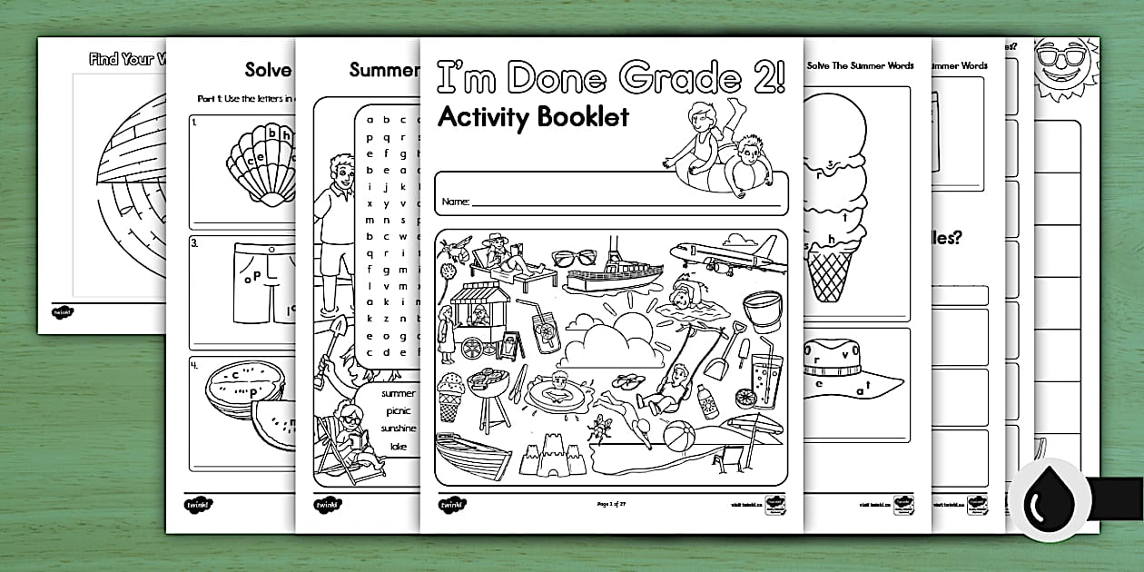 End of Grade Two Activity Booklet (teacher made) - Twinkl