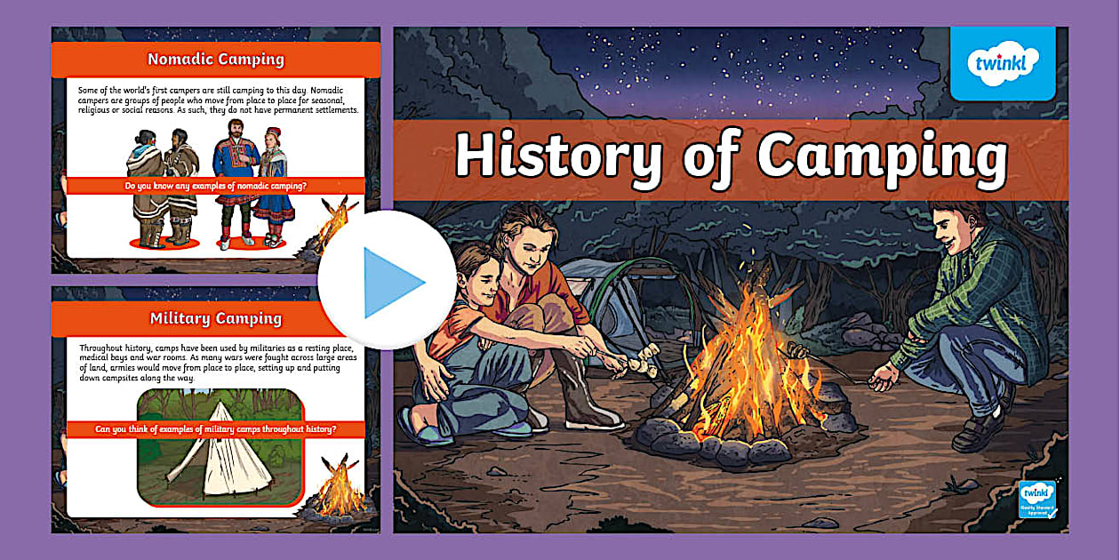 History of Camping PowerPoint (teacher made) - Twinkl