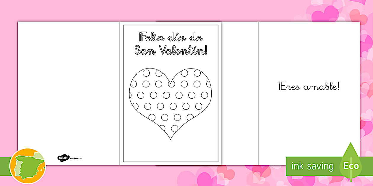 Tarjetas: Día de San Valentín - Twinkl