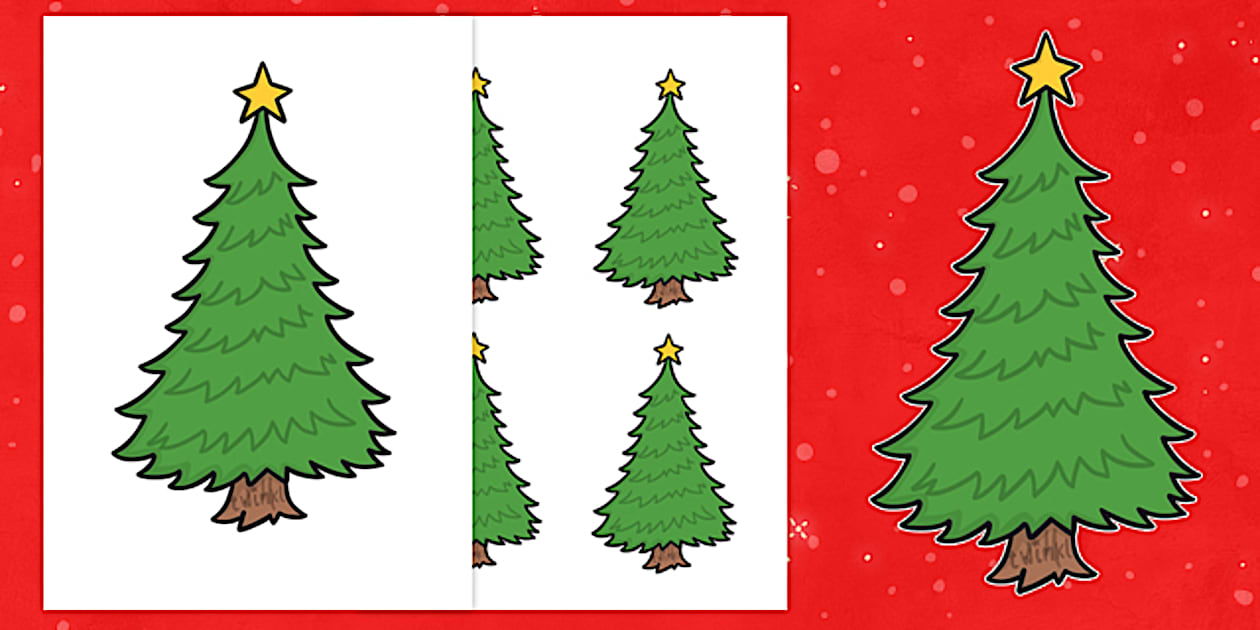 Editable Blank Christmas Trees | Twinkl CA (teacher made)