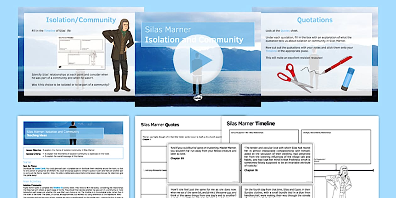 GCSE Silas Marner: Isolation and Community Lesson Pack