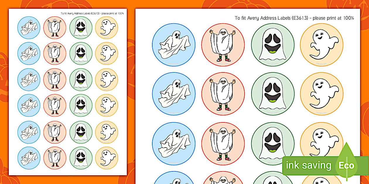 Ghost Sticker Sheet (teacher made) - Twinkl