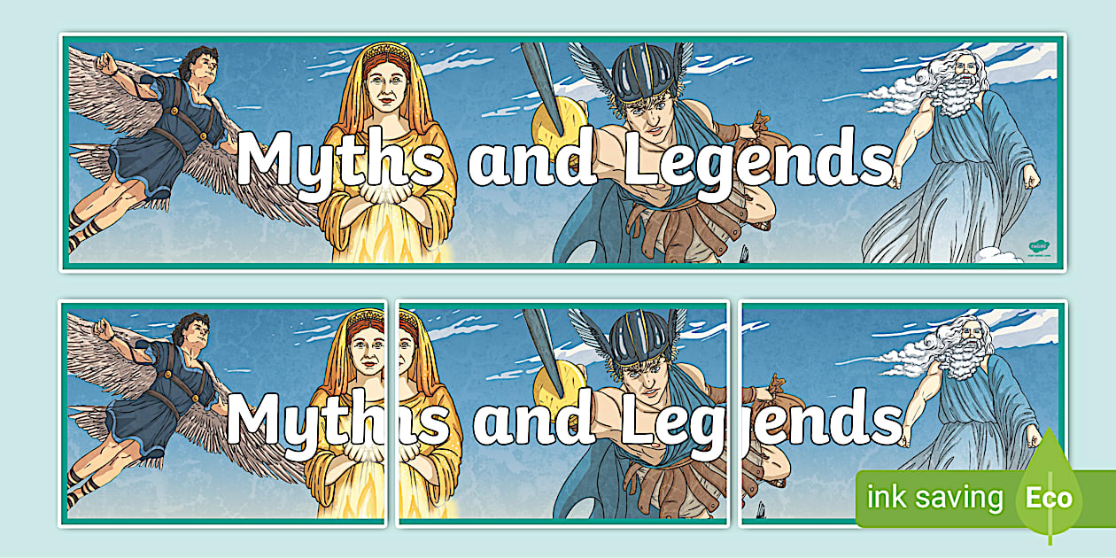 Cursive Myths and Legends Display Banner (Teacher-Made)