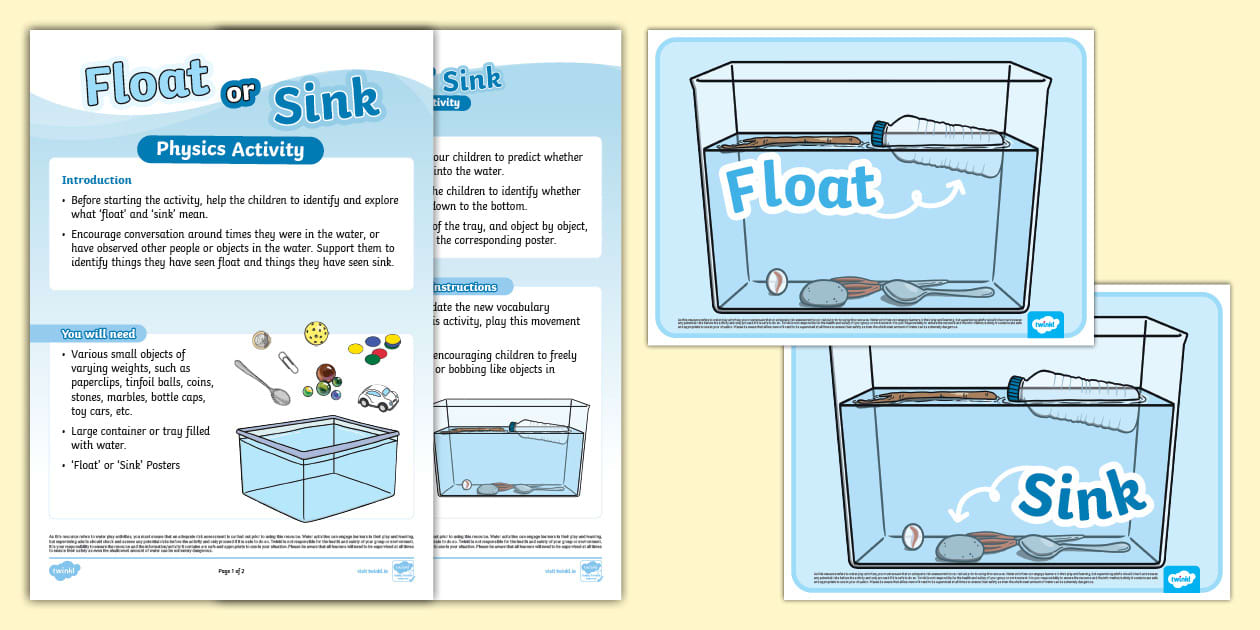 Float or Sink Physics Activity (teacher made) - Twinkl