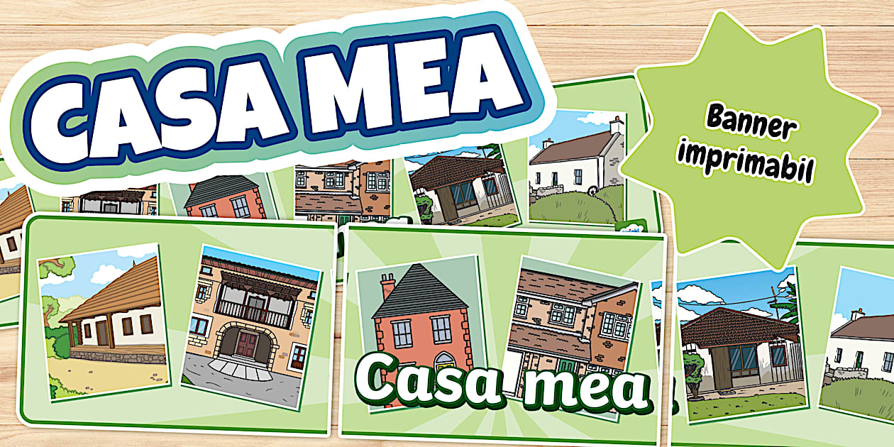 Casa mea – Banner│Decor proiect tematic Casa mea