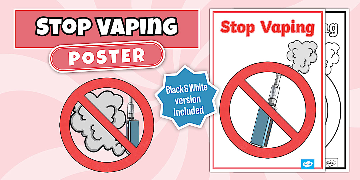 Stop Vaping | Poster-Twinkl