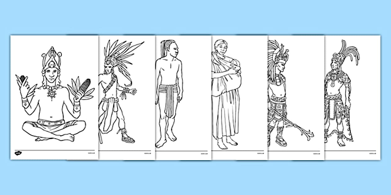 Dibujos de los mayas - Twinkl México