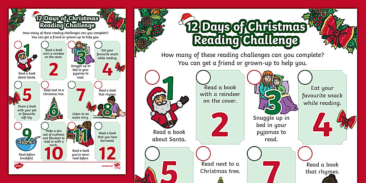 EYFS 12 Days of Christmas Reading Challenge - Twinkl
