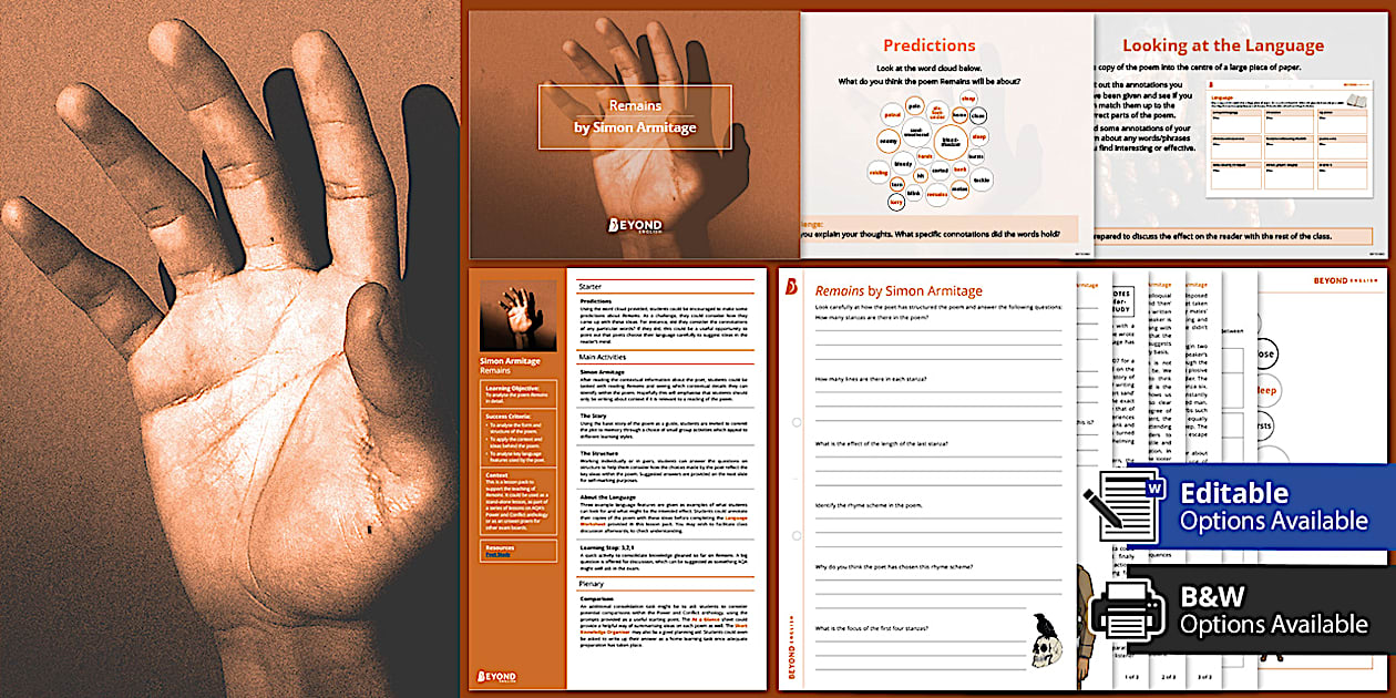 Remains by Simon Armitage | GCSE Poetry Lesson | Beyond