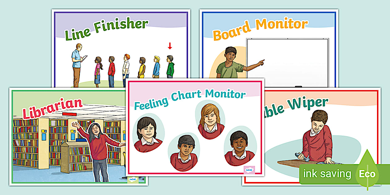 Classroom Jobs Display Posters (teacher made) - Twinkl