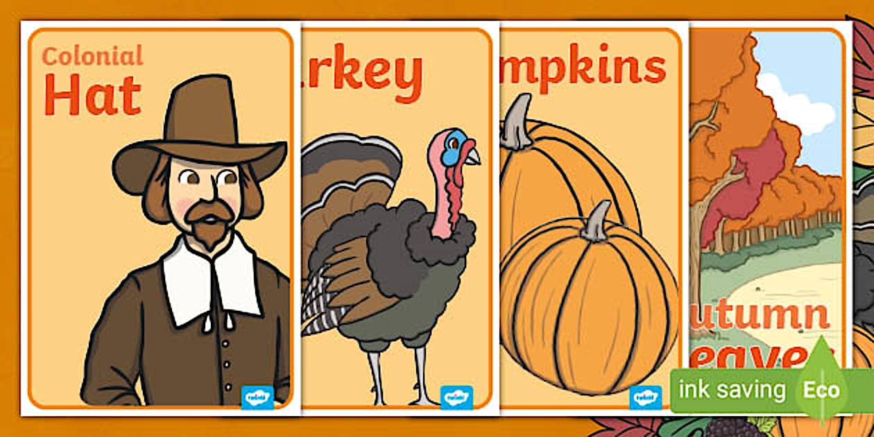 Black and White Thanksgiving Display Posters (teacher made)