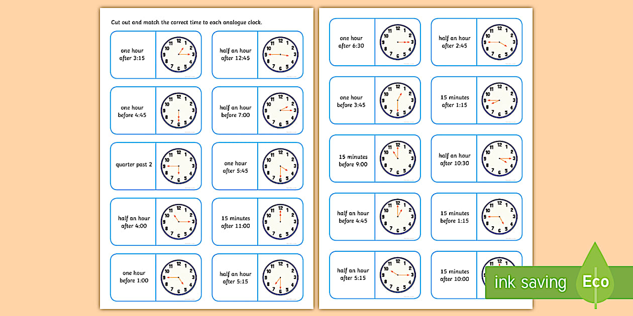 Time Challenge Dominoes (teacher made) - Twinkl