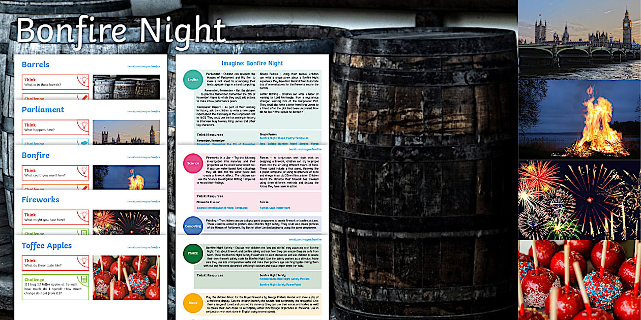 Imagine Bonfire Night KS1 Resource Pack (teacher made)