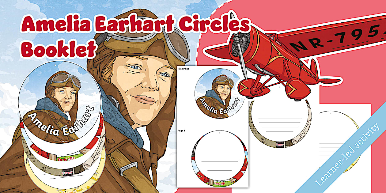 Amelia Earhart Circles Booklet