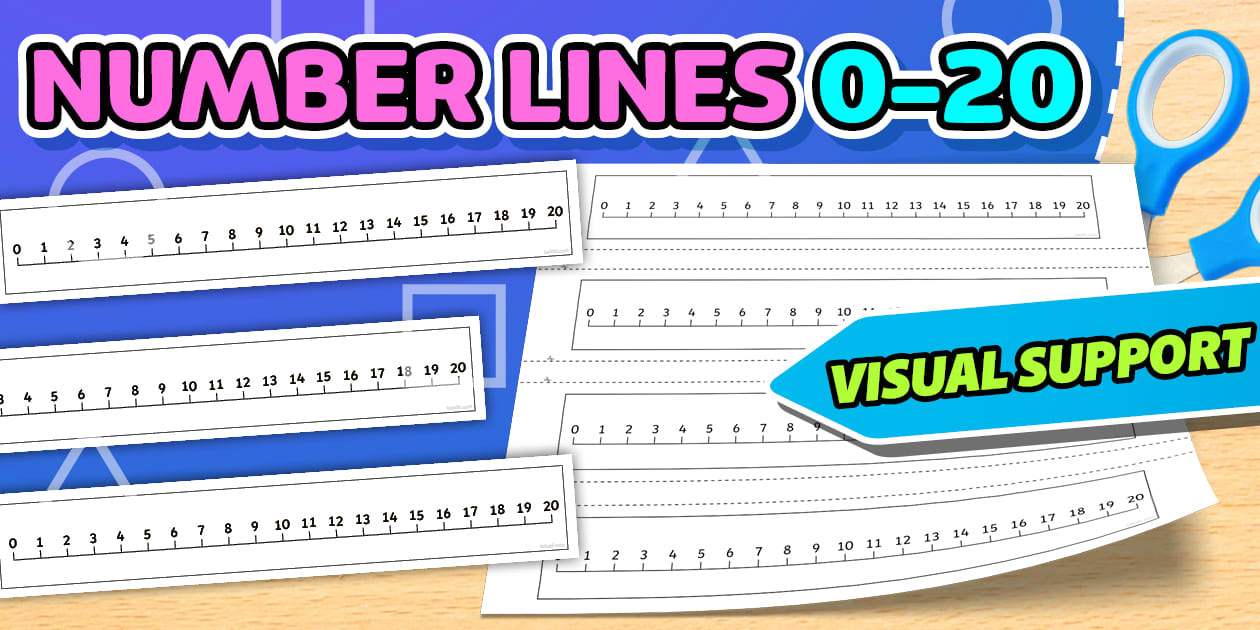 Number Lines 0–20 With Whole Numbers - Twinkl