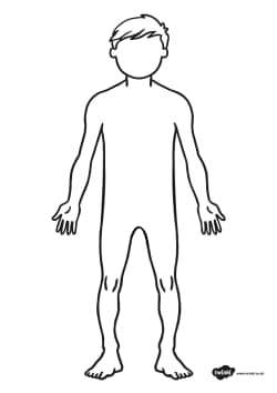 Body Template Sheet - Primary Resources (teacher made)
