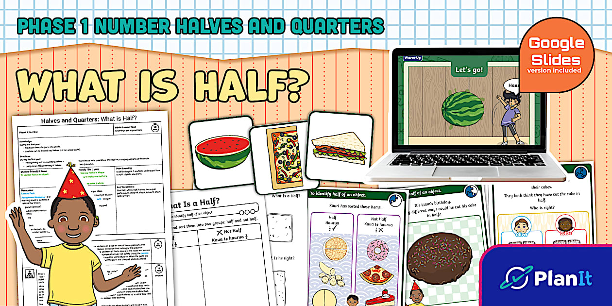 Halves and Quarters (What is a Half?) Lesson 2