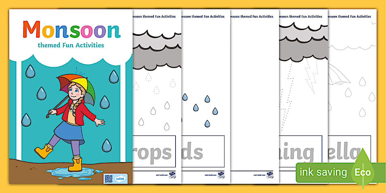 Monsoon themed Fun Activities (teacher made) - Twinkl