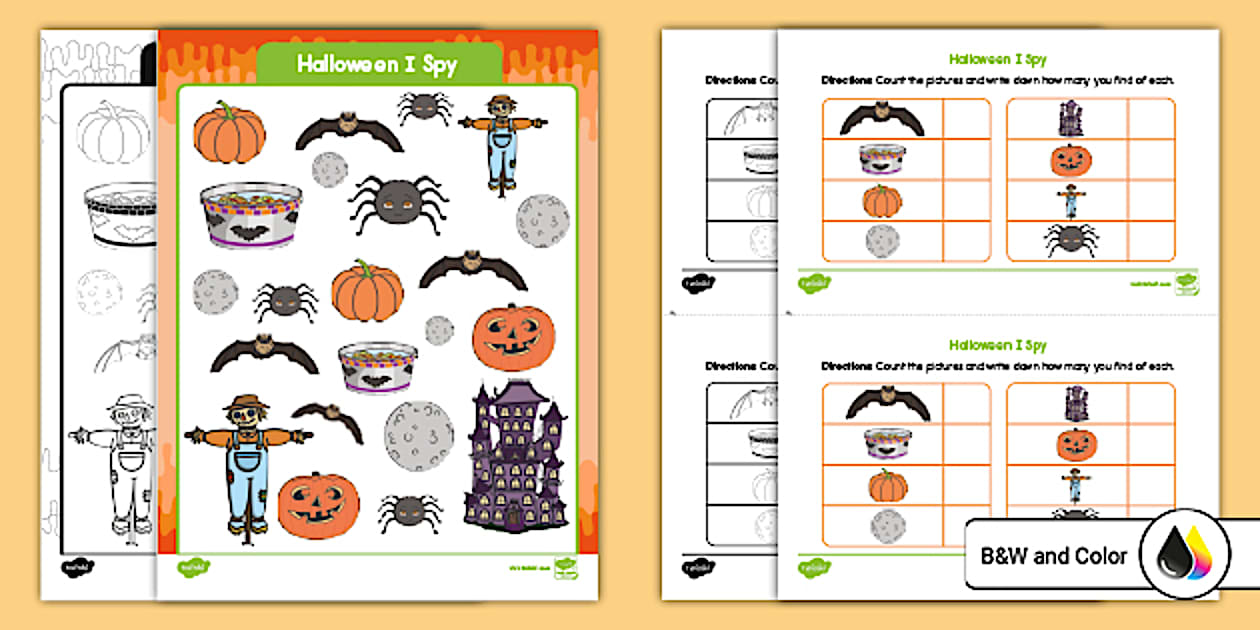 Halloween I Spy Activity | Printable Activity | Twinkl