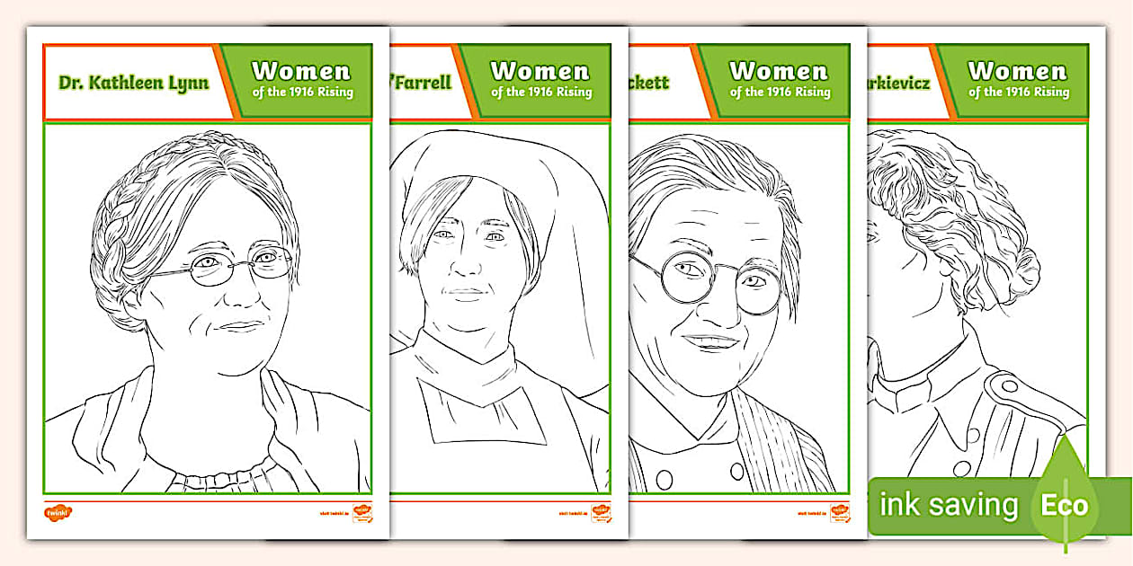 Women of the 1916 Rising (Colouring Sheets) (teacher made)