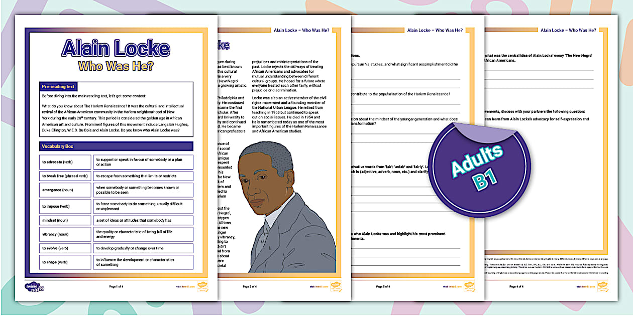 Alain Locke (teacher made) - Twinkl