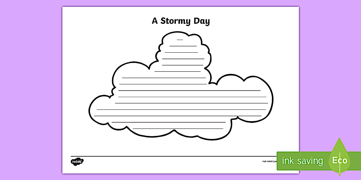 TAS Describe A Stormy Day Activity (teacher made) - Twinkl