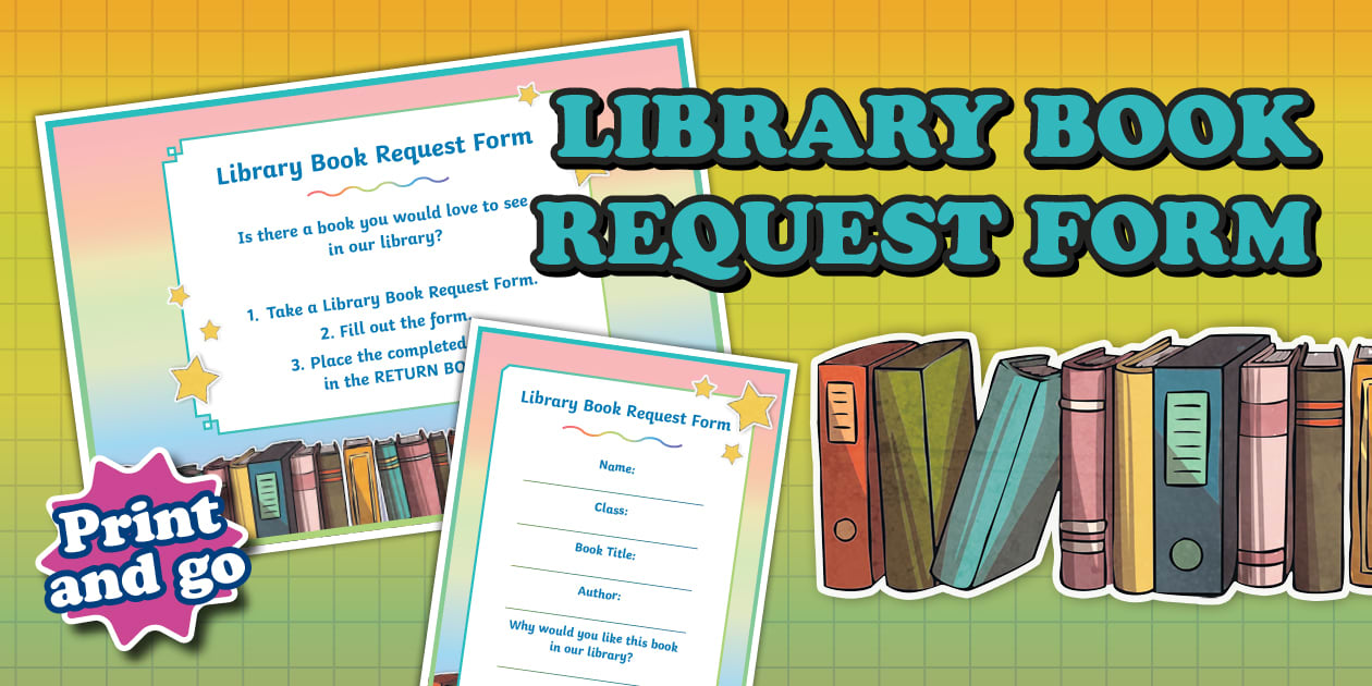 Library Book Request Form