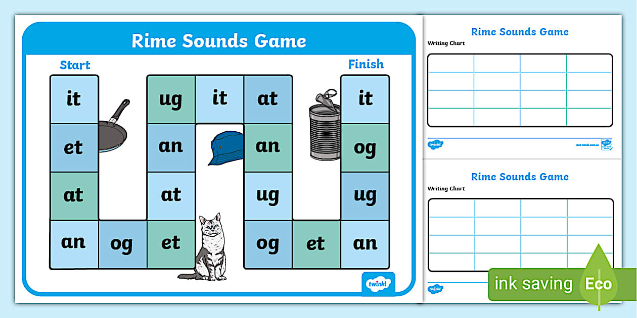 Rime Sounds Game (teacher made) - Twinkl