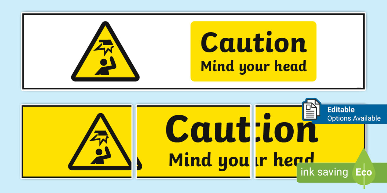 Mind Your Head Signs – Twinkl Resources (teacher made)