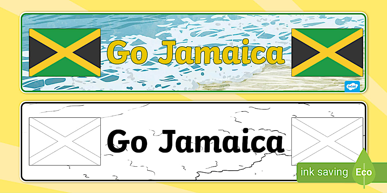 Go Jamaica Display Banner (teacher made) - Twinkl