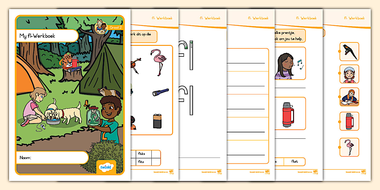 Graad 2 Klanke Werkboek fl- (teacher made) - Twinkl