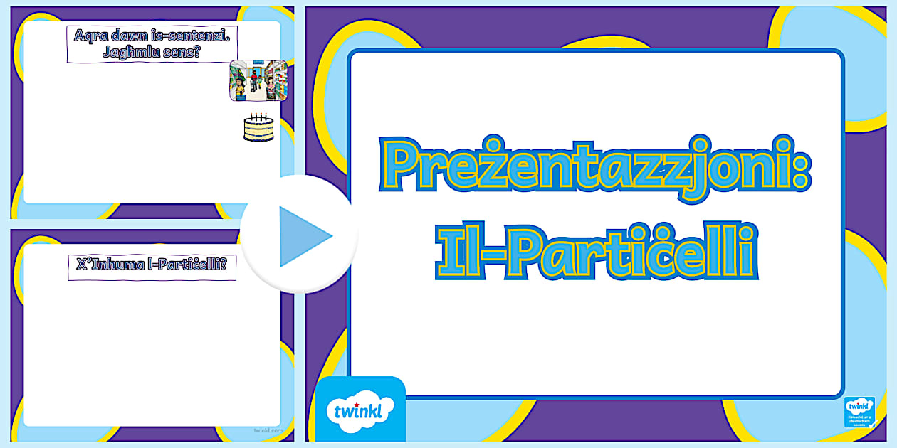 Il-Grammatika l Preżentazzjoni: Il-Partiċelli lTwinkl