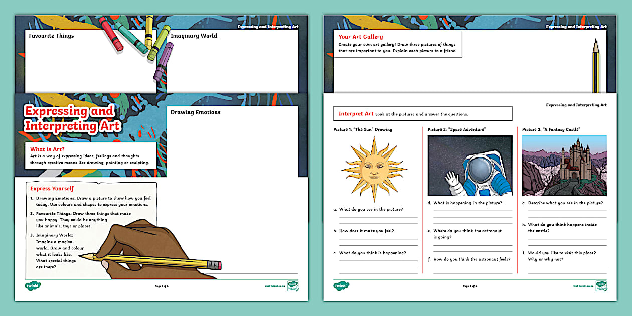 Expressing and Interpreting Art Activity (teacher made)