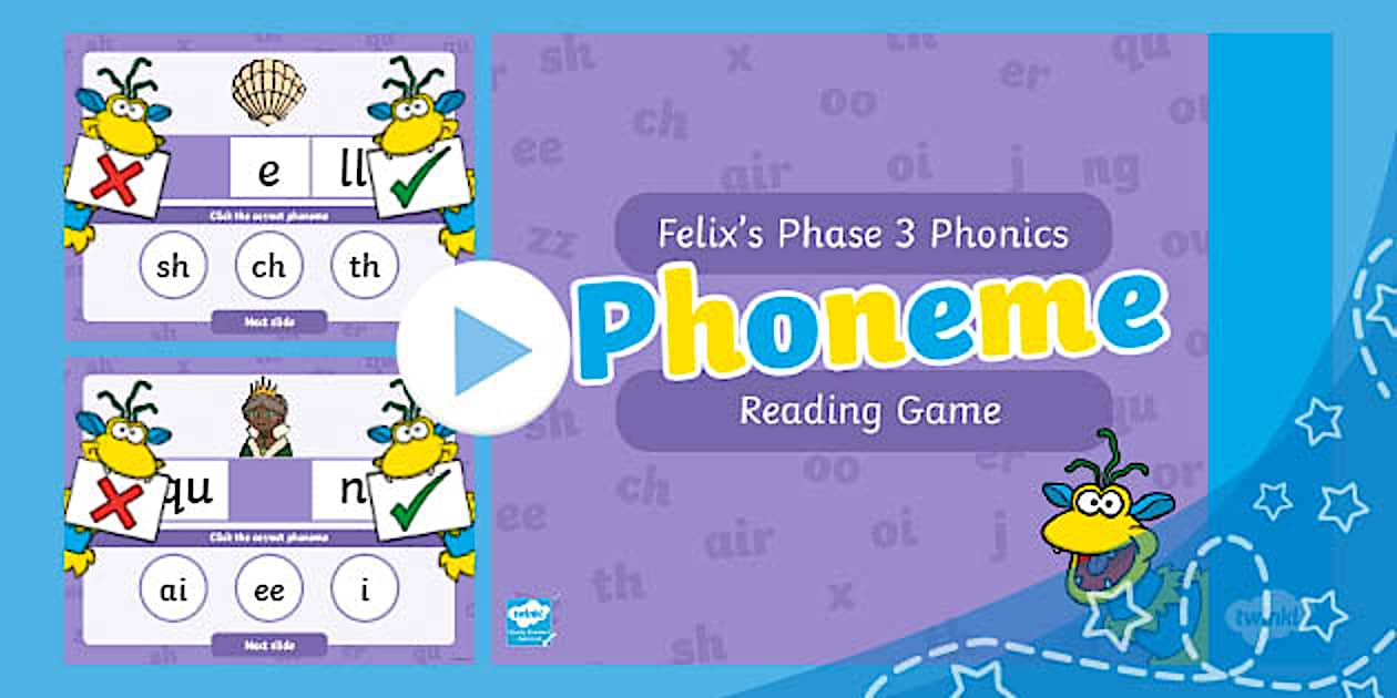 Phase 3 Phonics Phoneme Reading Game | Parents PowerPoint