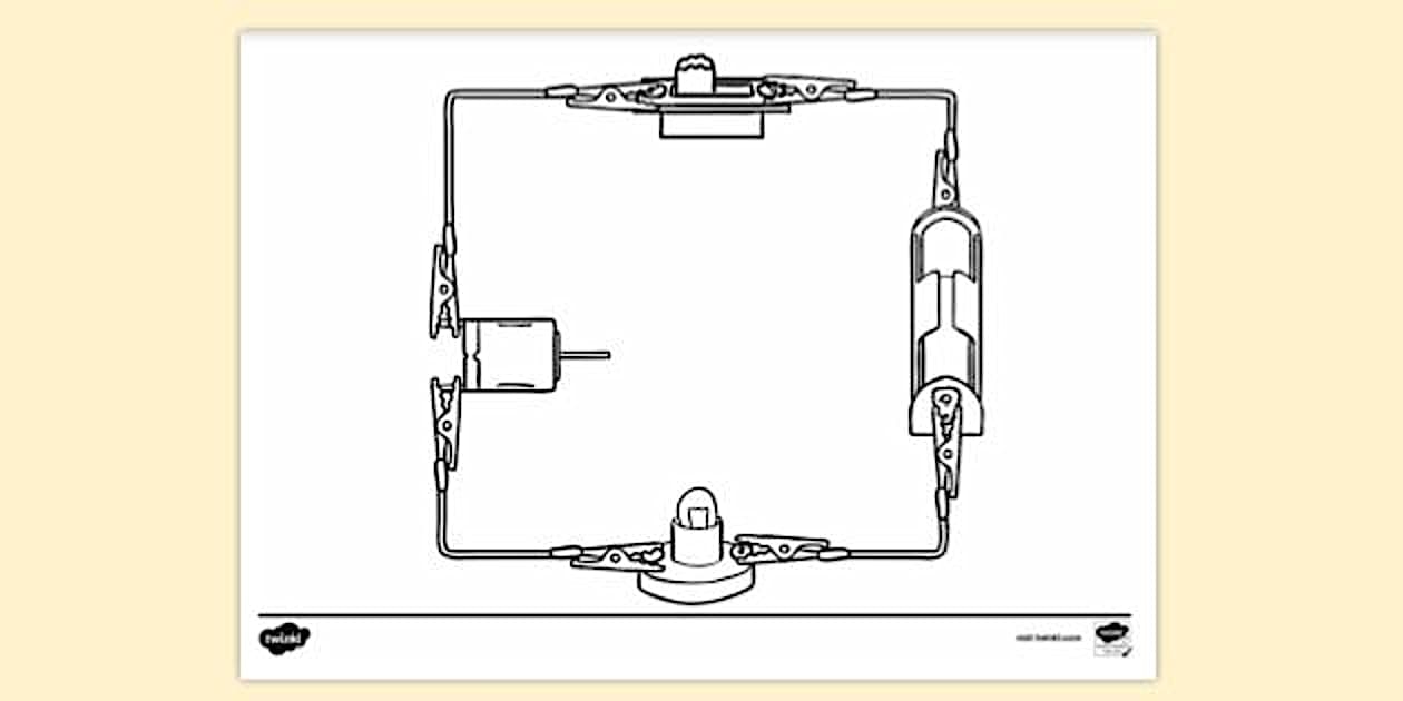 Complete Circuit Colouring Sheet (teacher made) - Twinkl