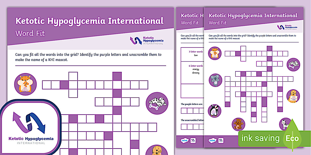 Ketotic Hypoglycemia International Word Fit - Twinkl