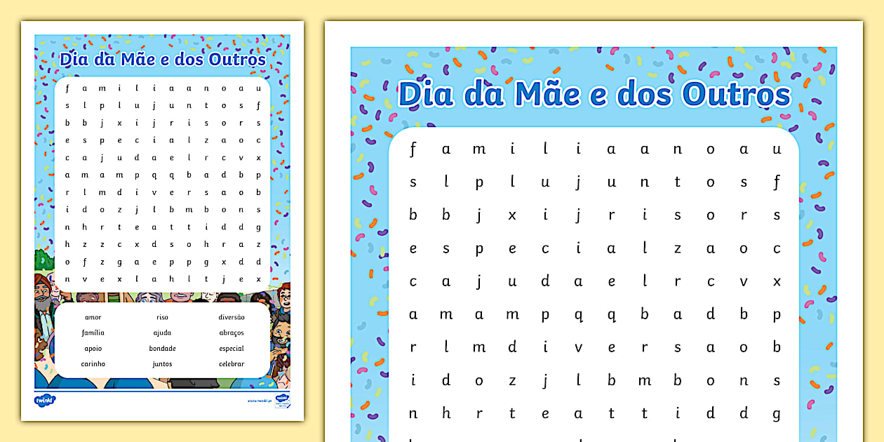 Sopa de Letras Dia da Mãe (Hecho por educadores) - Twinkl