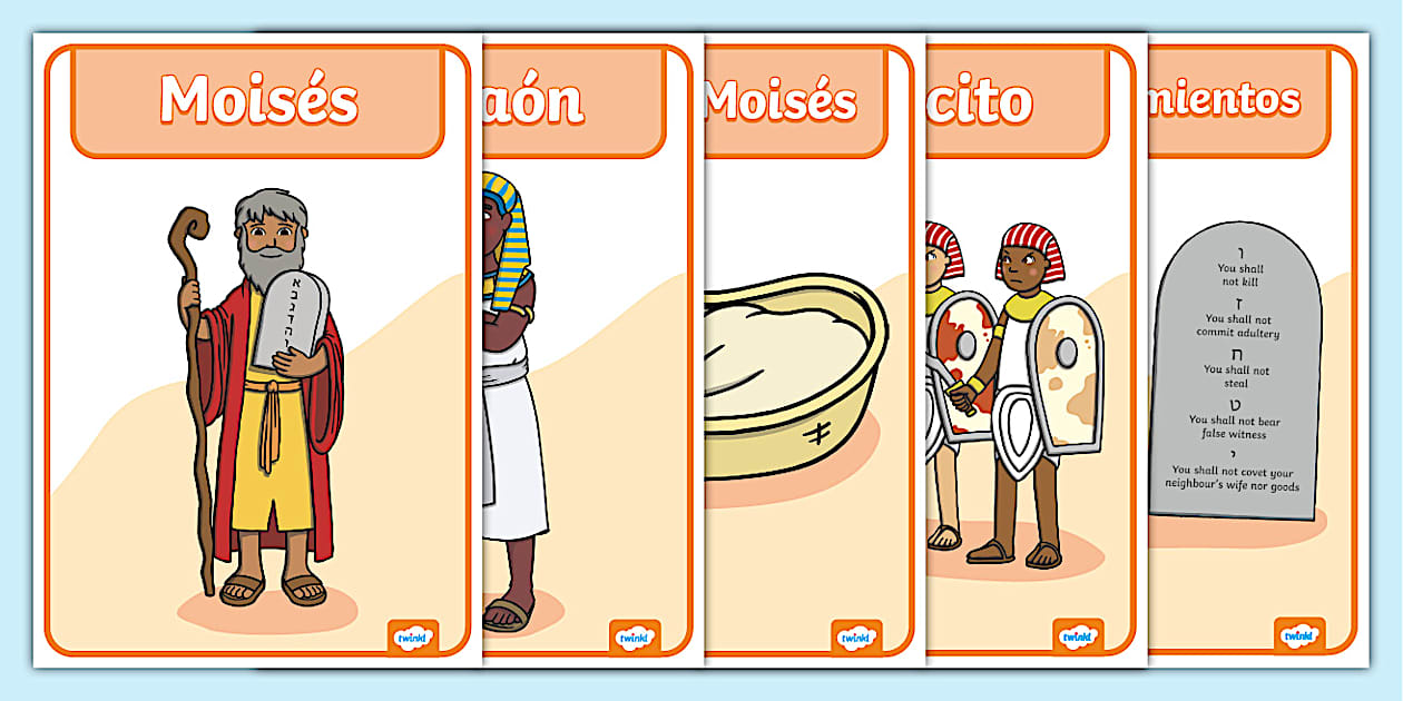 Pósters: La vida de Moisés (teacher made) - Twinkl