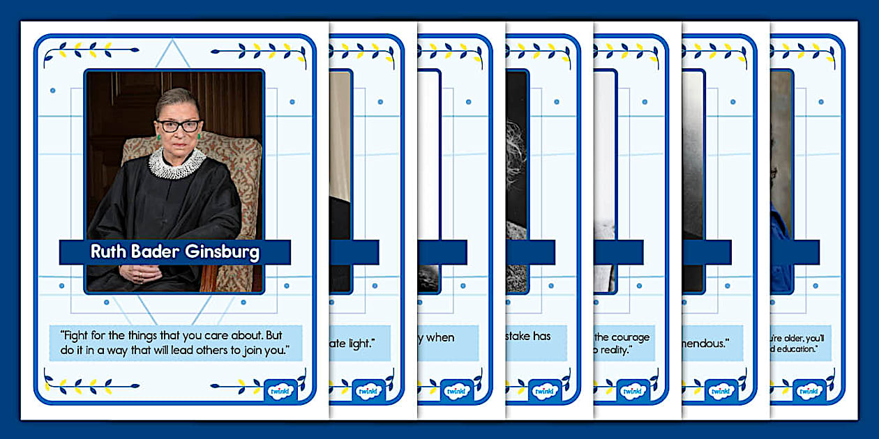 Jewish American Heritage Month Notable People Posters