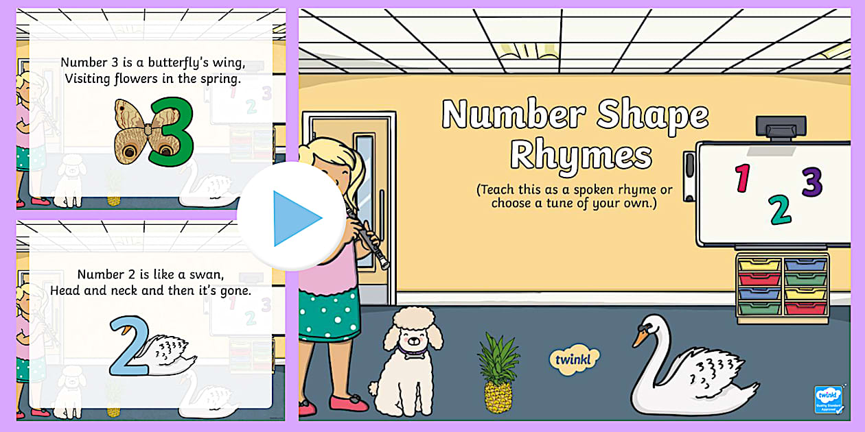 Number Shape Song PowerPoint (teacher made) - Twinkl