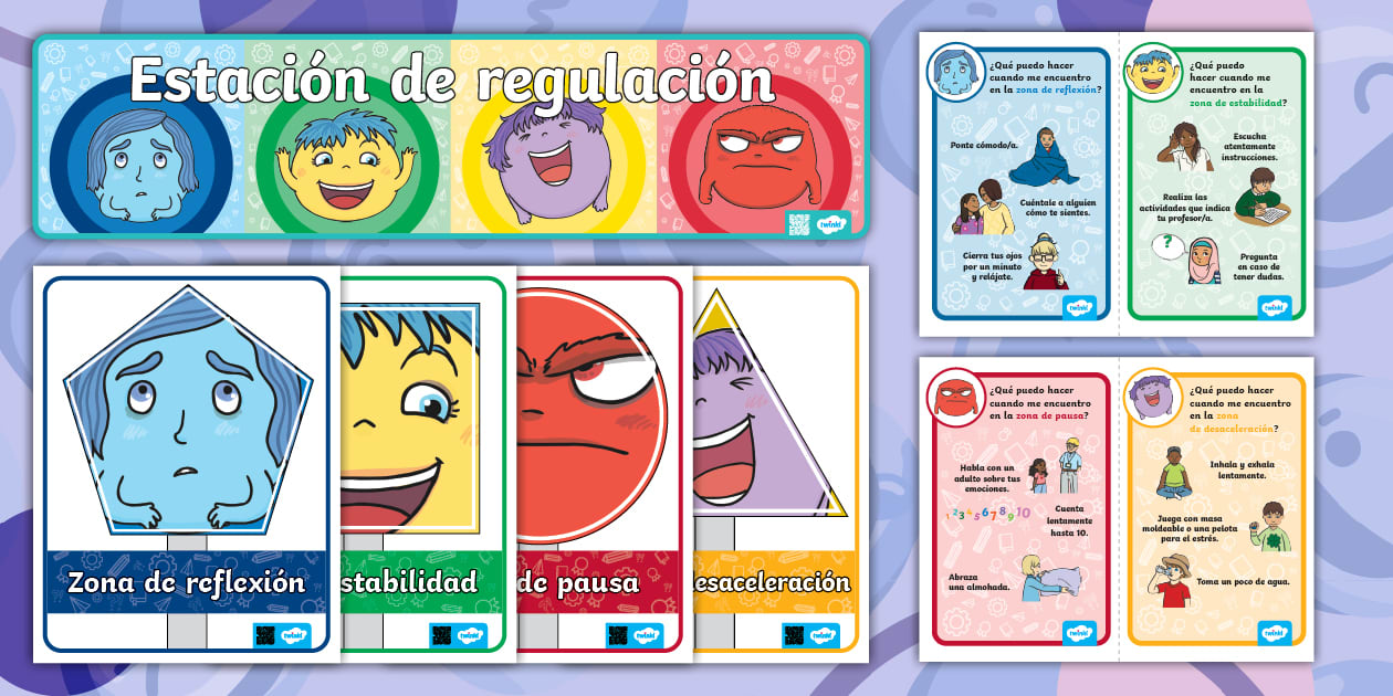 Regulación emocional - carteles (teacher made) - Twinkl