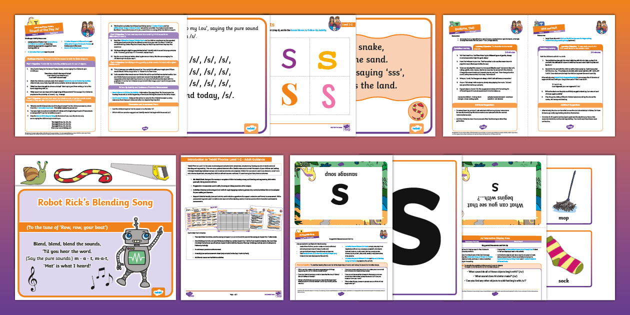 Twinkl Phonics Level 1-2 Taster Pack (teacher made) - Twinkl