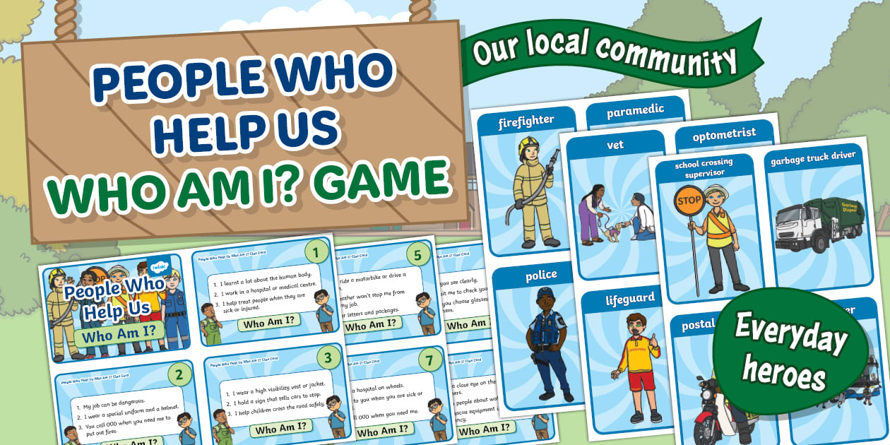 Aussie Community Helpers Guessing Game