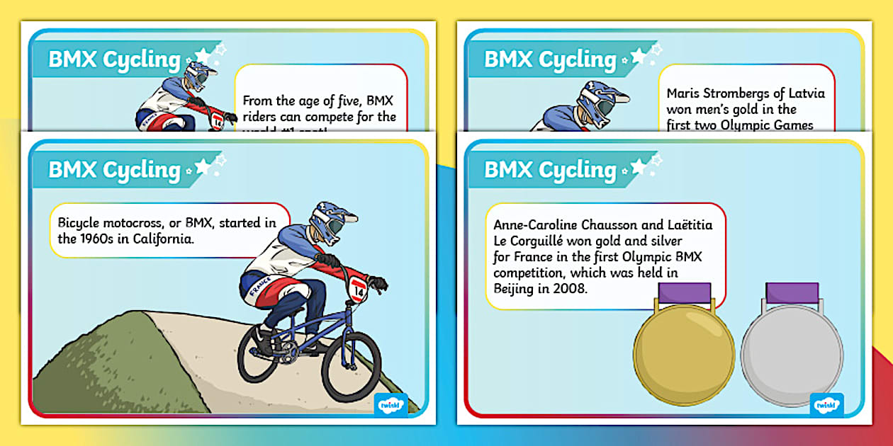 BMX Cycling Display Facts (teacher made) - Twinkl