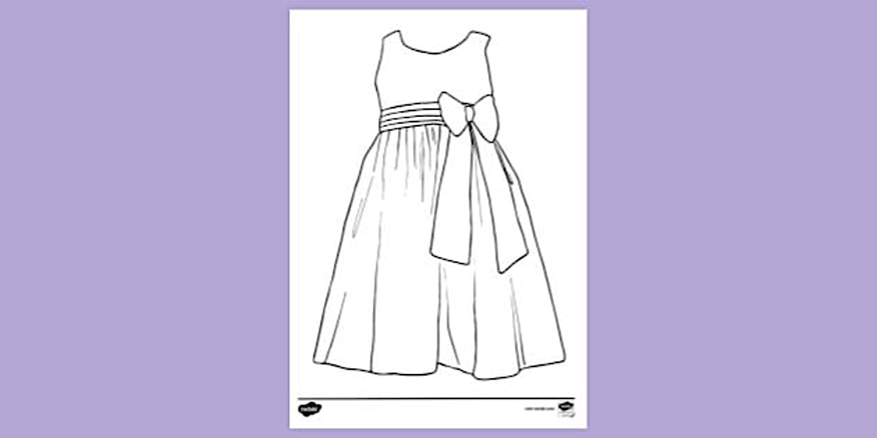 Fashion - Dress Colouring | Colouring Sheets (teacher made)