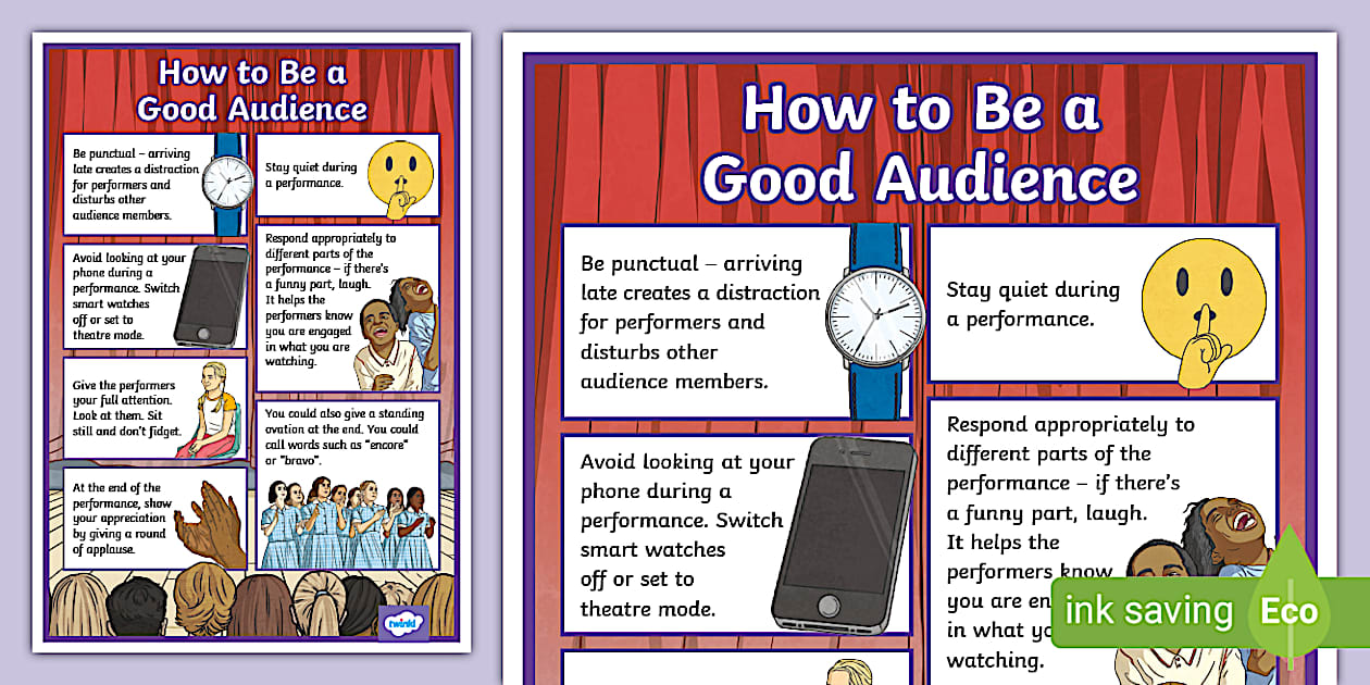 👉 KS2 How to Be A Good Audience Information Poster