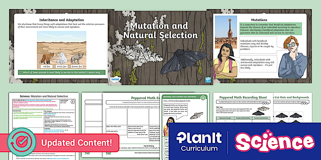 Evolution and Inheritance: Mutation and Natural Selection Y6 L3