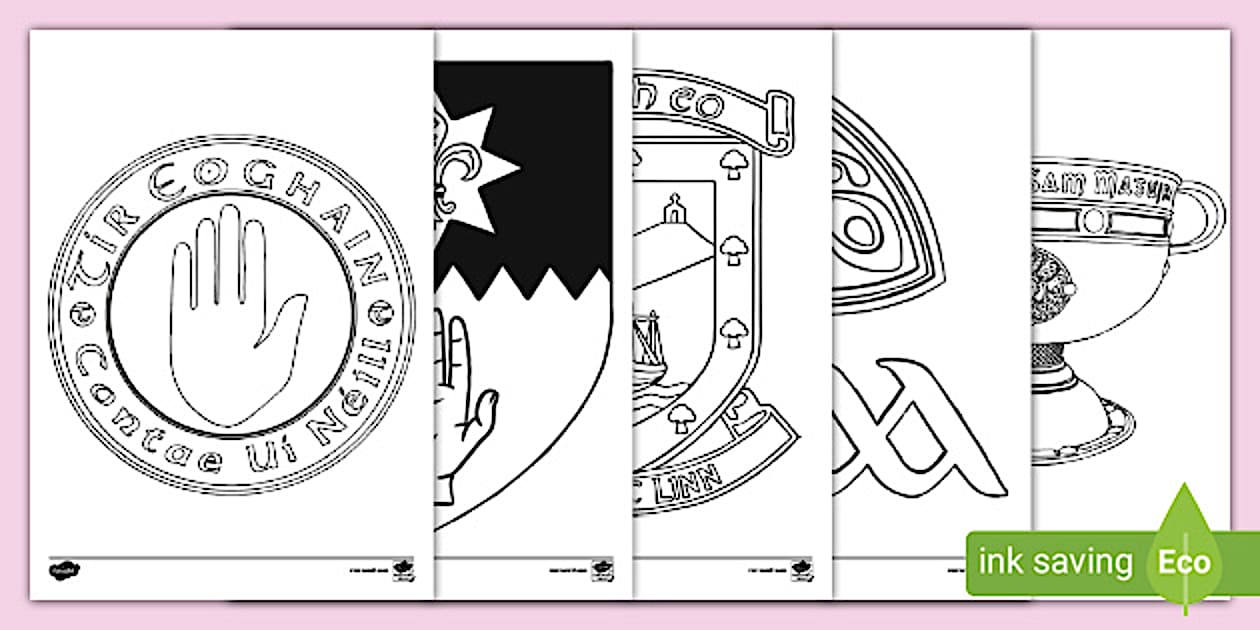 GAA All Ireland 2021 Colouring Pages
